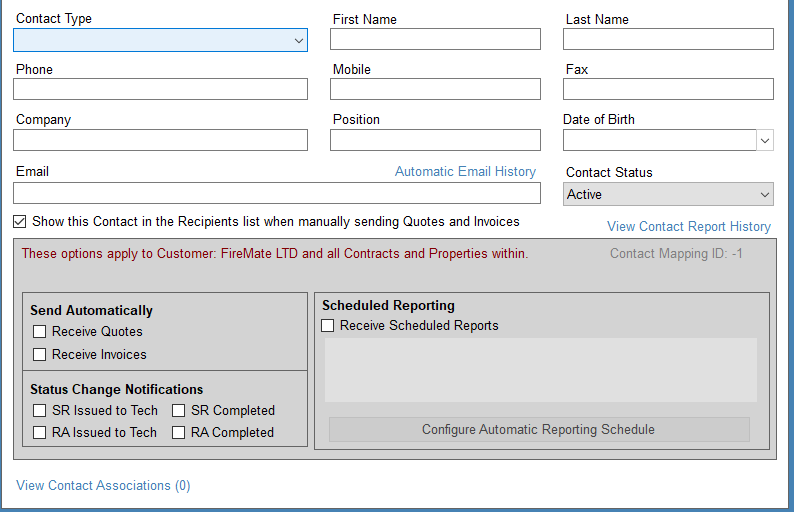 How to create a new Customer in FireMate