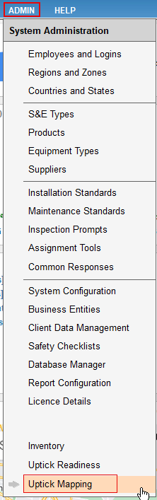 How to use the Uptick Mapping tool